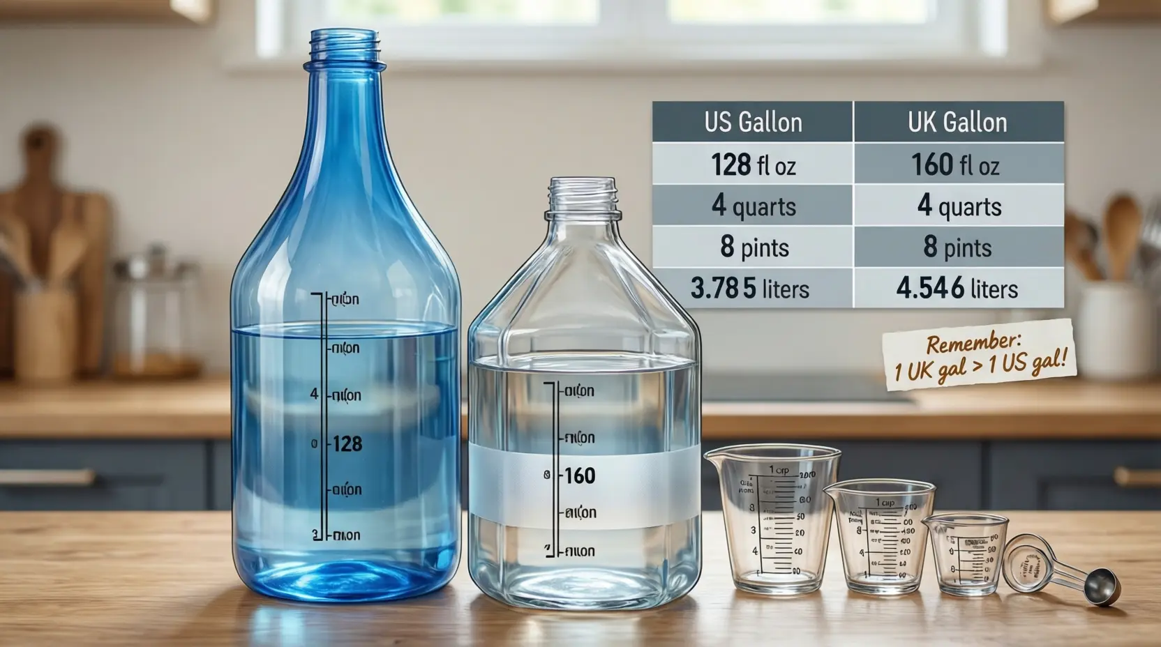 Gallon vs Ounce: The Simple Guide You Need(2026)